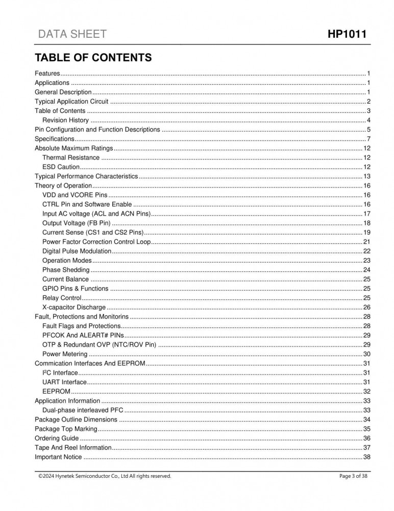 HP1011 datasheet page 3
