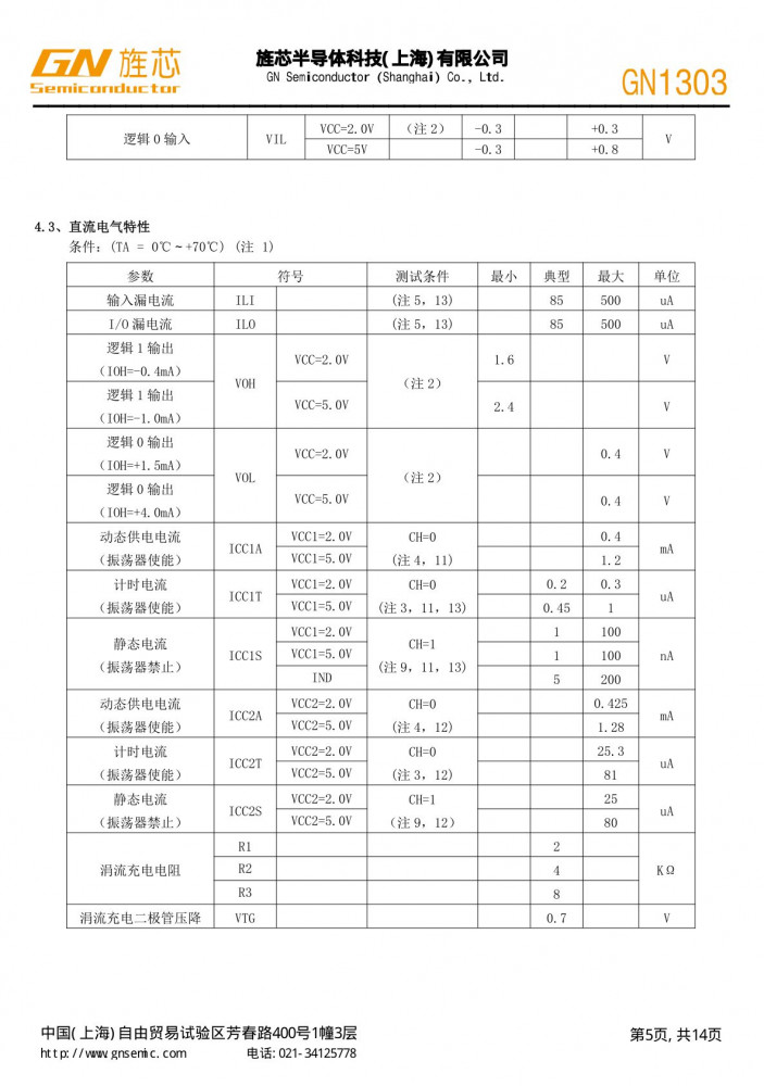 GN1303 datasheet page 5