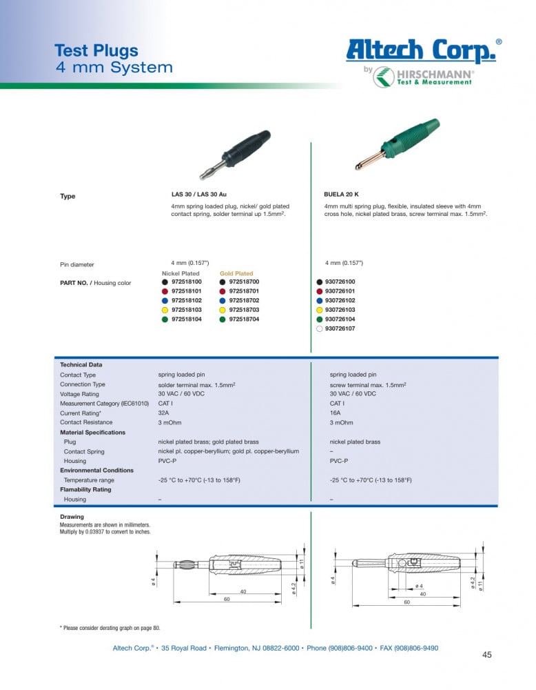 Altech 930726104 technical document preview