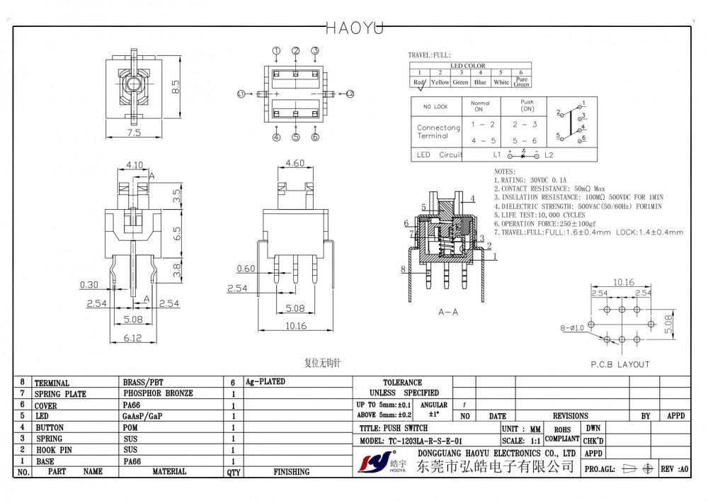 TC-1203LA-R-S-E-01 technical drawing page
