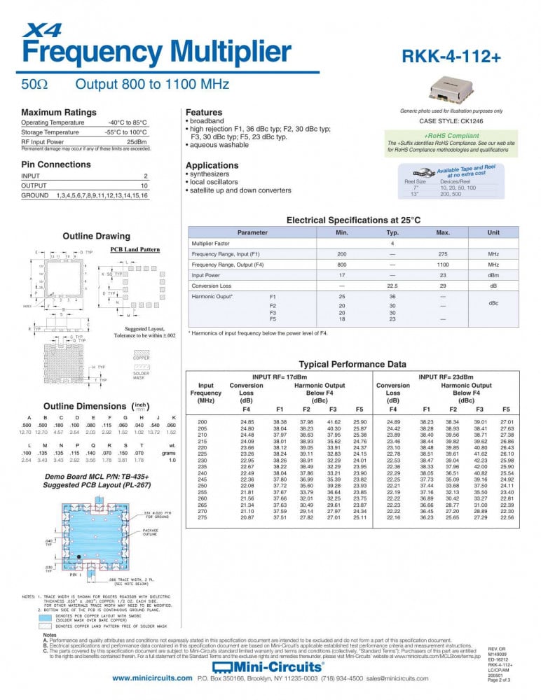 RKK-4-112+ datasheet page 2