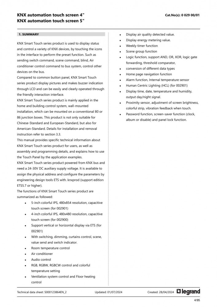 Legrand 002901 technical document page 4
