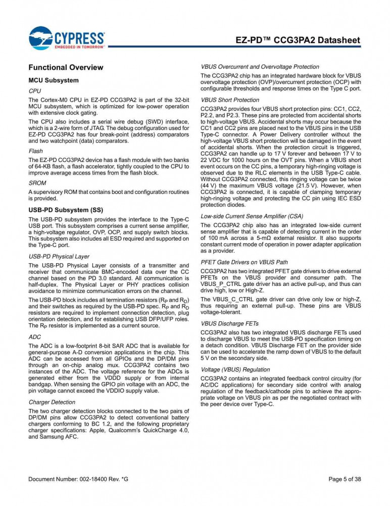 CYPDC1185B2-32LQXQT technical document page 5