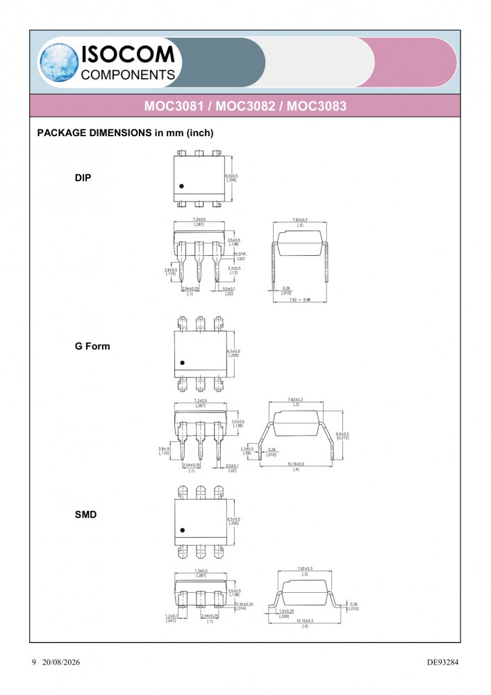 MOC3083 datasheet page 9