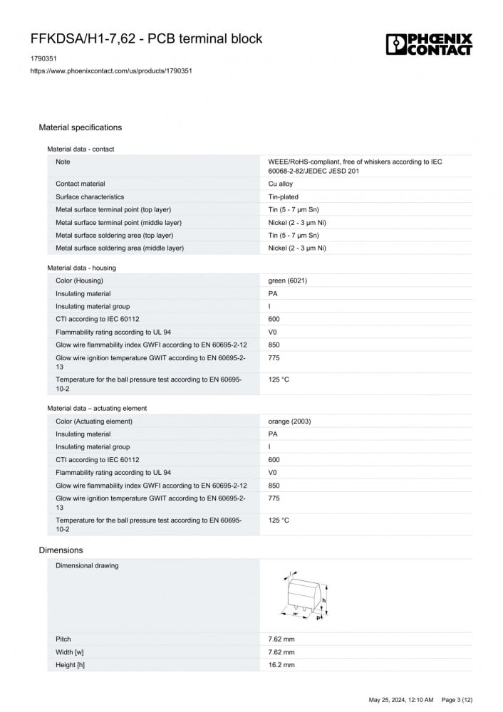 Phoenix Contact 1790351 technical document page 3