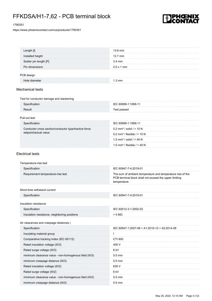 Phoenix Contact 1790351 technical document page 4