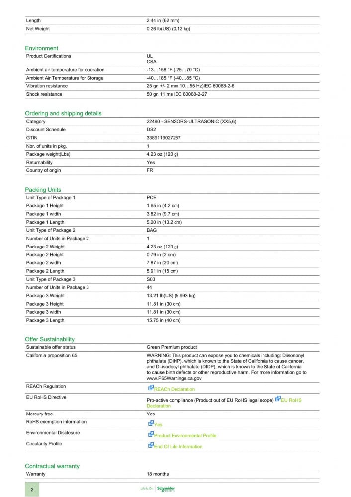 XS618B1MAL2TF technical document page 2