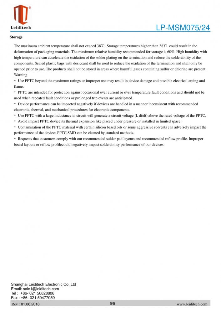 LP-MSM075/24 datasheet page 5