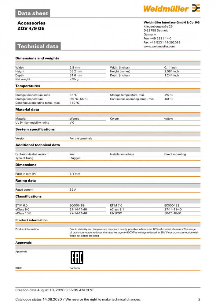 ZQV 4/9 GE product document image, page 2