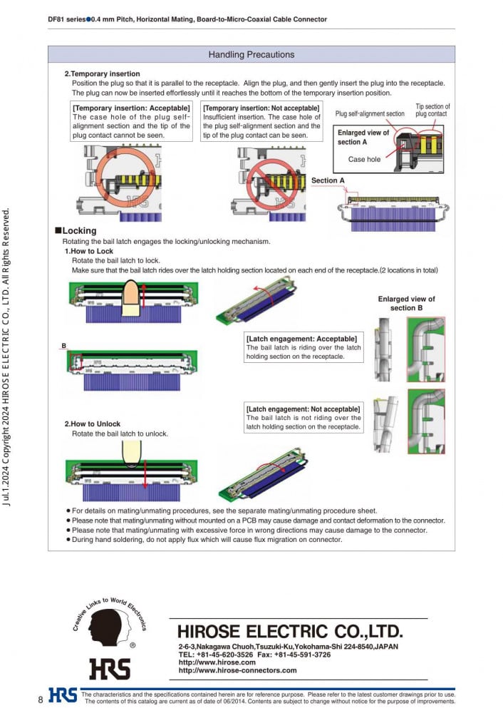 HRS DF81 Series technical document page 8