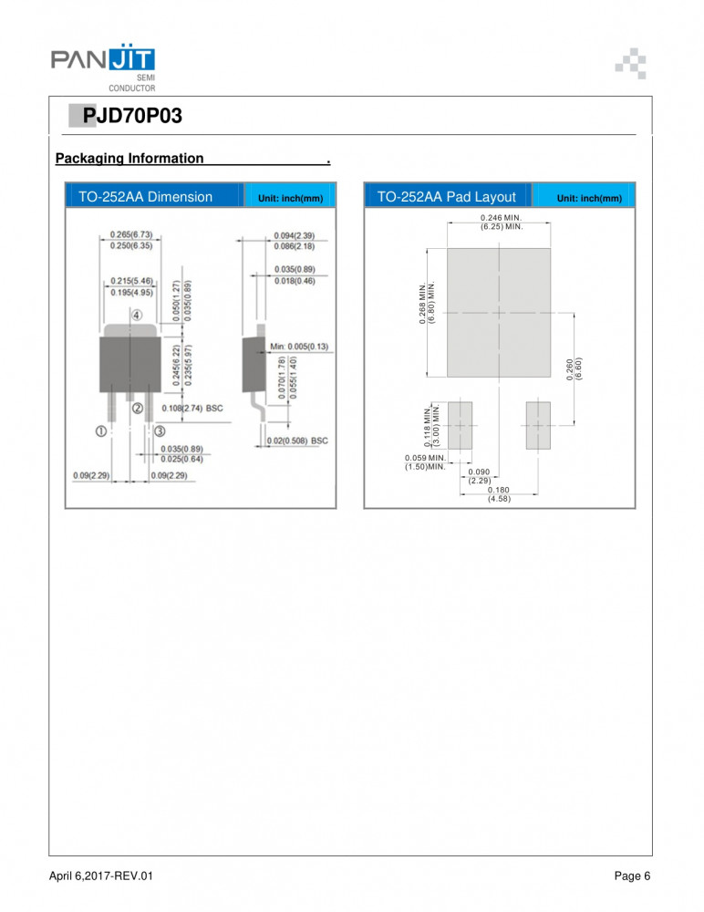 PJD70P03 datasheet page 6