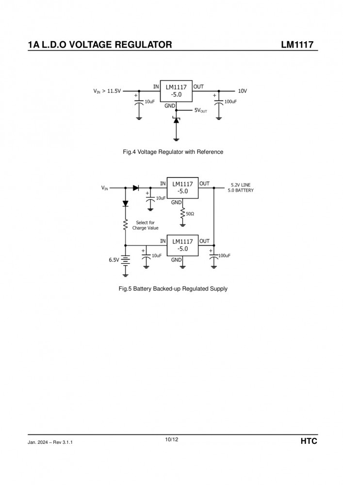 LM1117 datasheet page 10