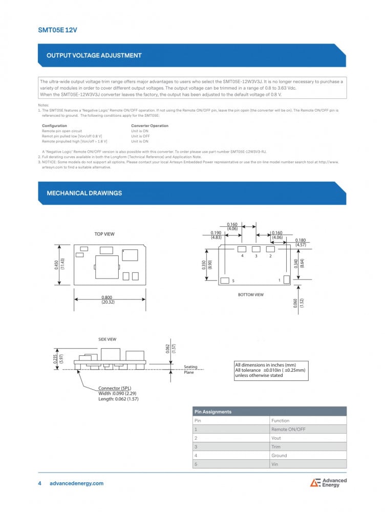 SMT05E-12W3V3 datasheet page 4