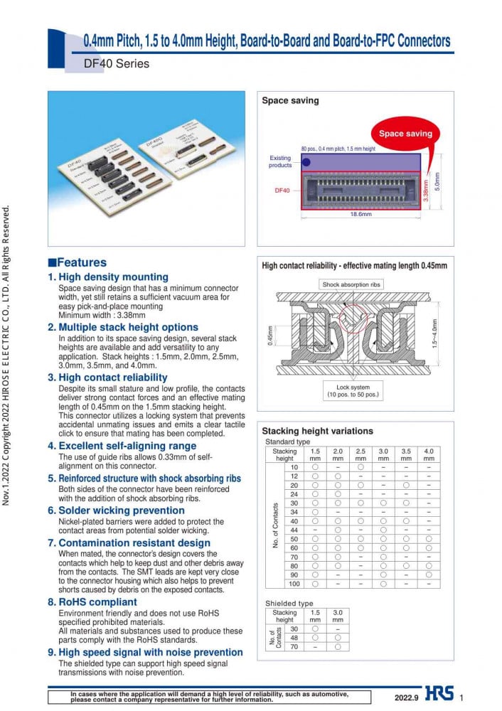 HRS DF40 documentation page 1