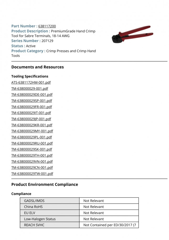 Tool documentation image, page 1