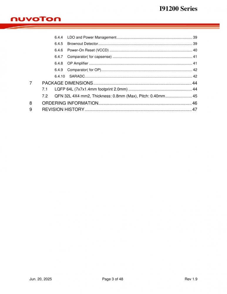 I91200 series datasheet page 3