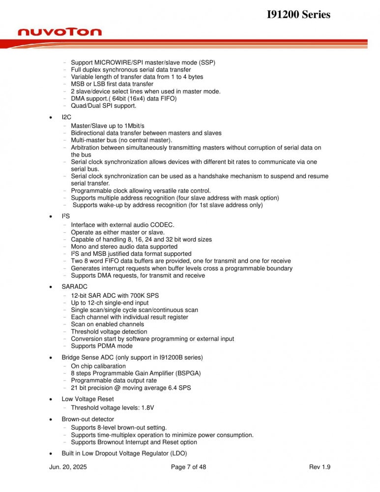 I91200 series datasheet page 7