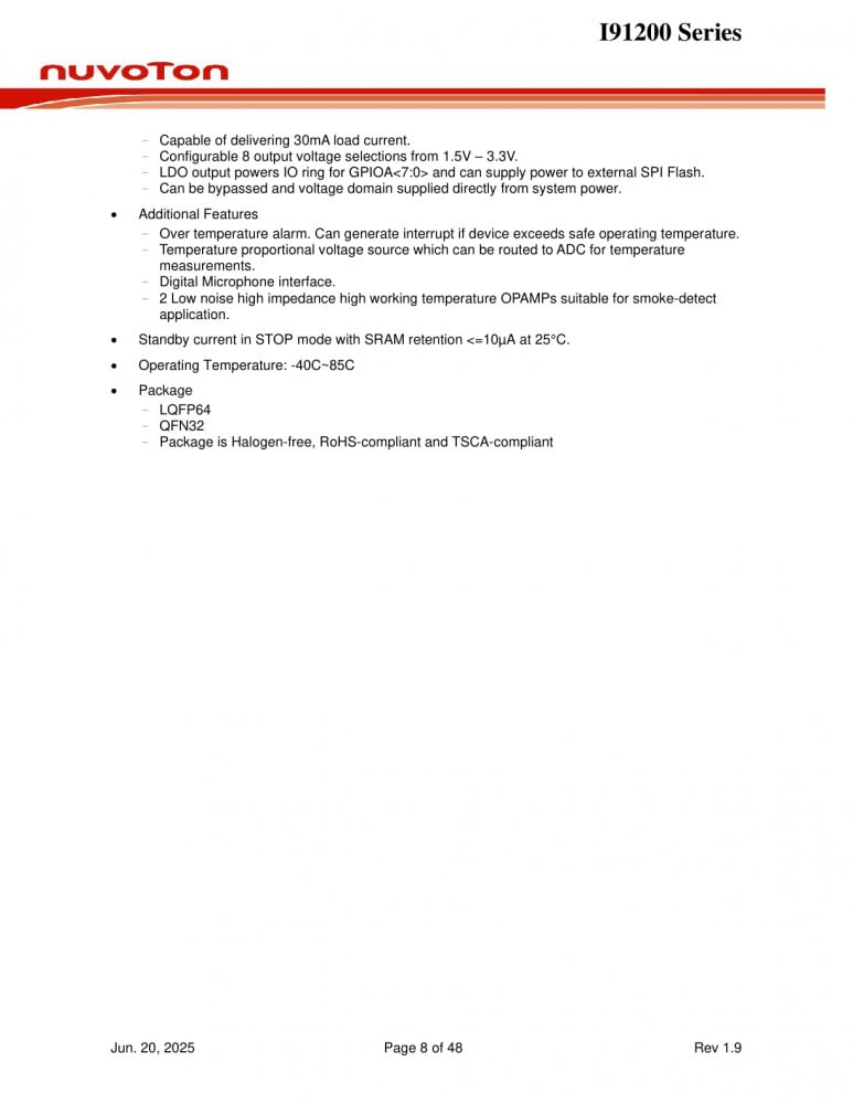 I91200 series datasheet page 8