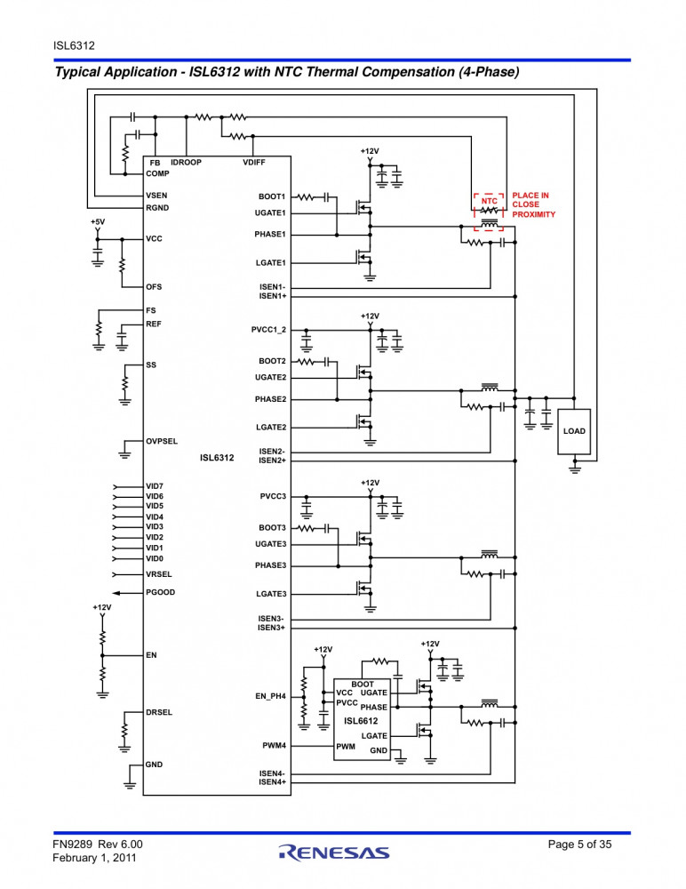ISL6312 datasheet page 5