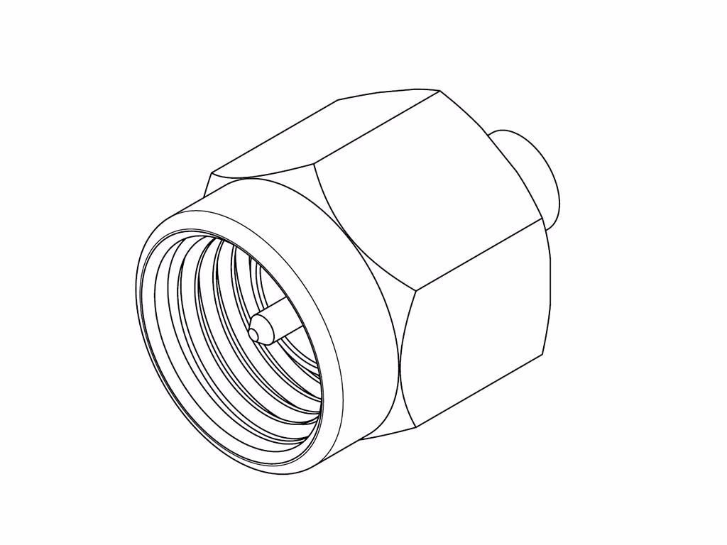 SMA Plug, Straight, Solder, RG-402 (.141
