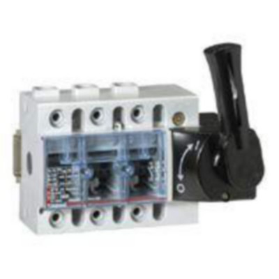 Vistop isolating switch 4 poles 63A with black front handle