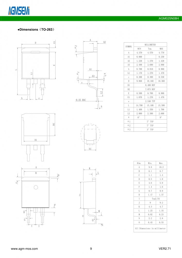 AGM025N08H datasheet page 9