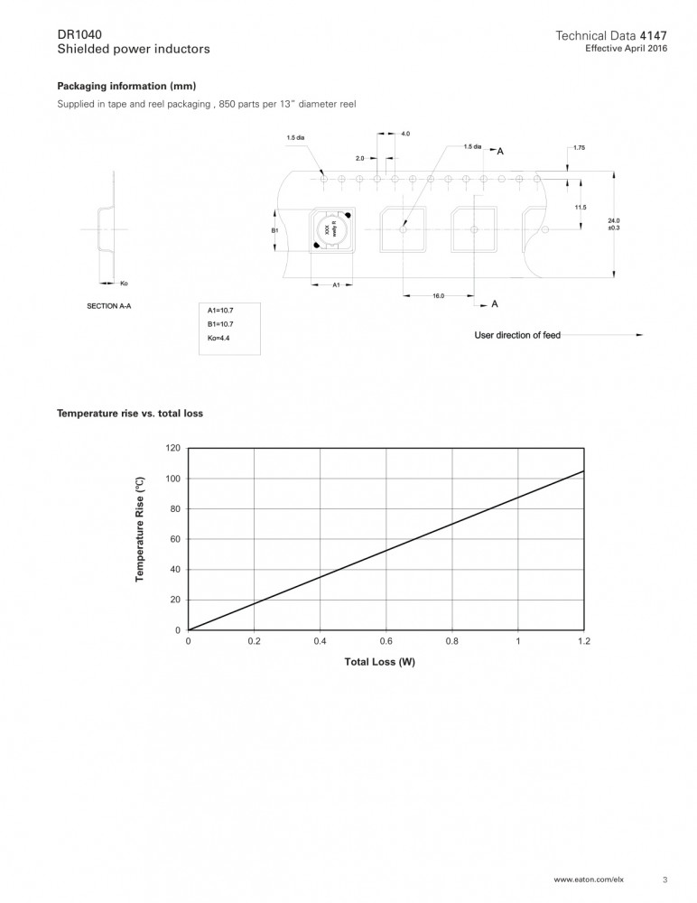 EATON DR1040 datasheet page 3