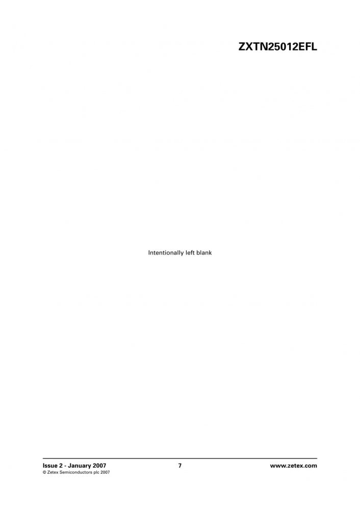 ZXTN25012EFL datasheet page 7