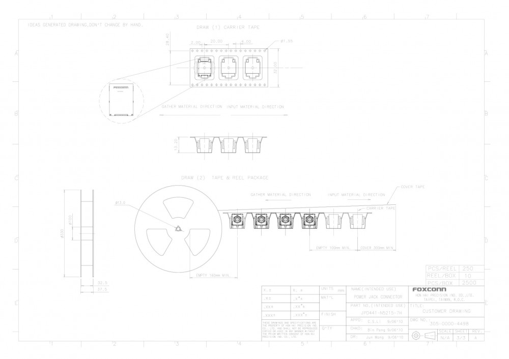 FOXCONN JPD441-N5215-7H drawing page 3