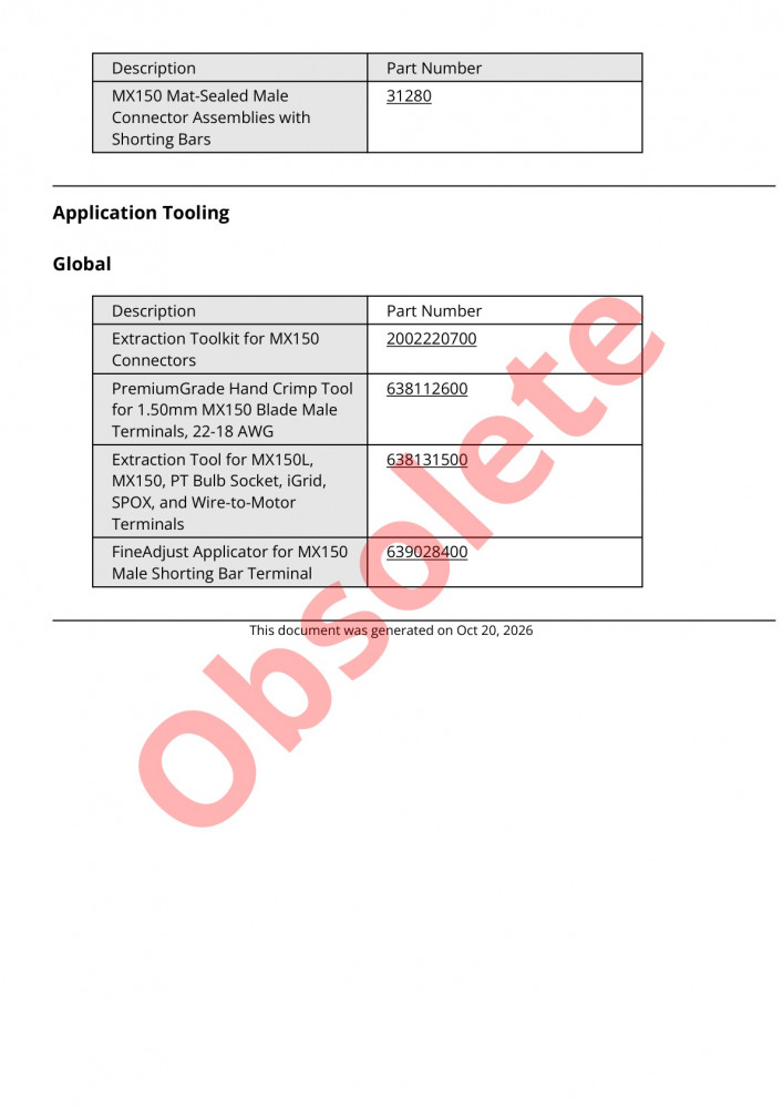 Technical document image 3 for MOLEX 312960008