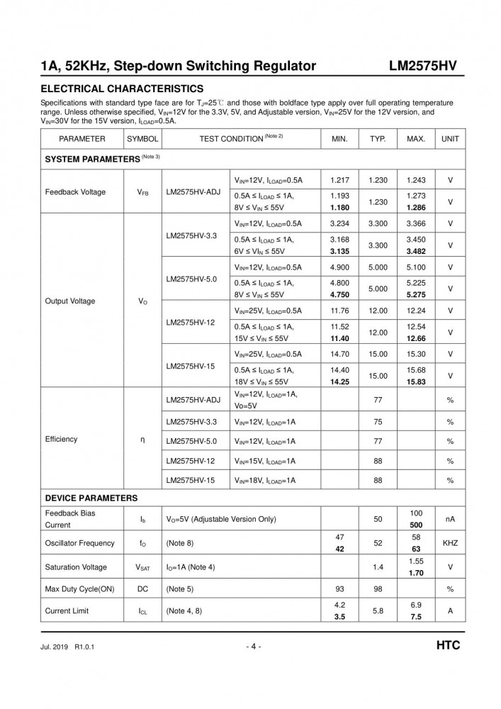 LM2575HV datasheet page 4