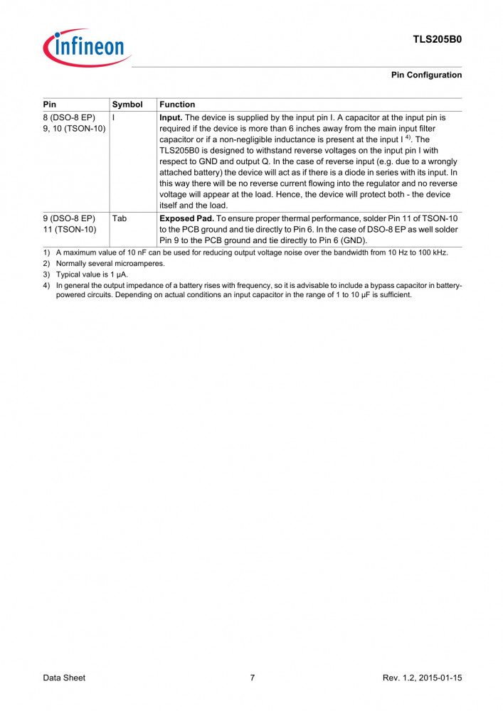 TLS205B0 datasheet page 7