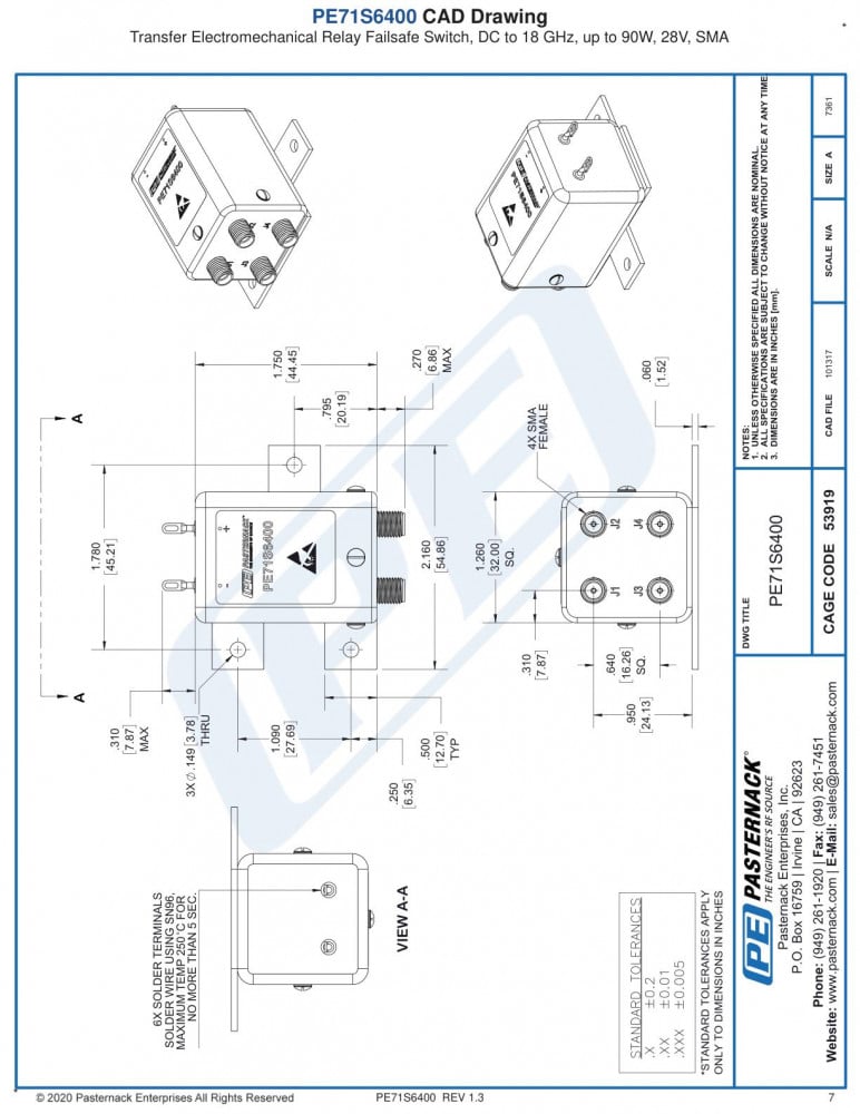 PE71S6400 datasheet page 7
