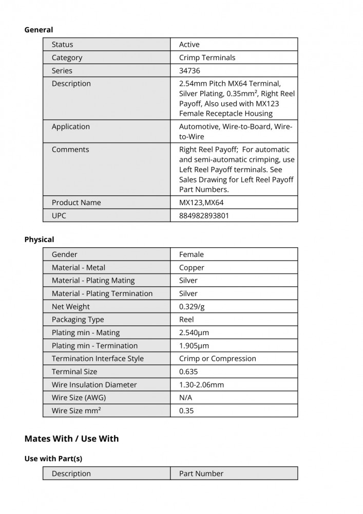 Product document page 2