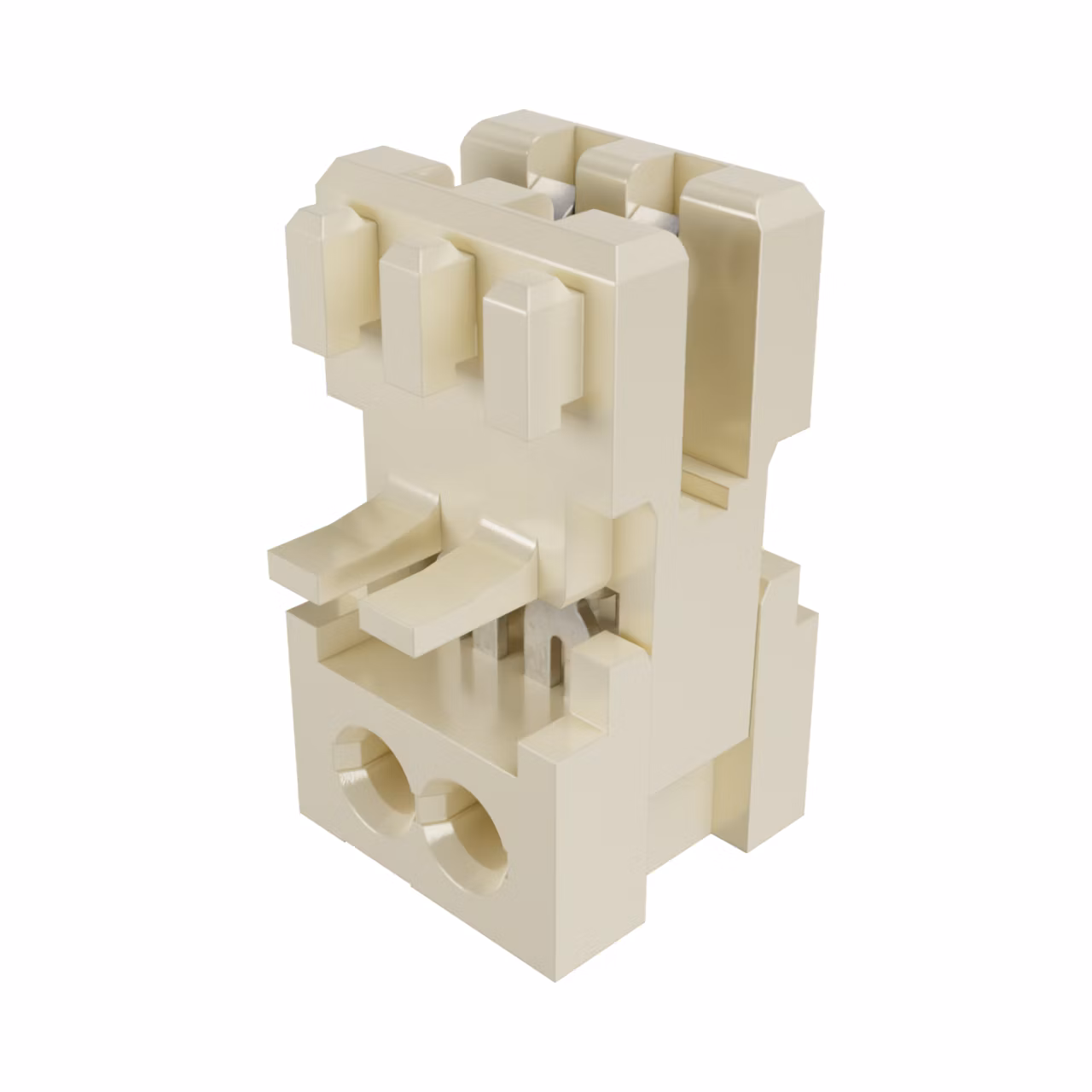 Appli-Mate RAST 2.5 Connector, 2.50mm Pitch, Female, 2 Circuits, No Position Keys Removed, Open Endwalls, Silver Plating for sale