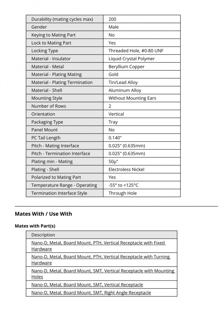 Technical document page 2 for NK-2G2-051-145-TH00-E2S