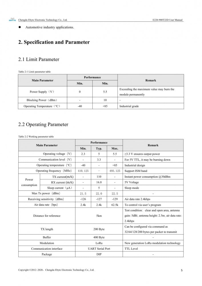 E220-400T22D manual page 5