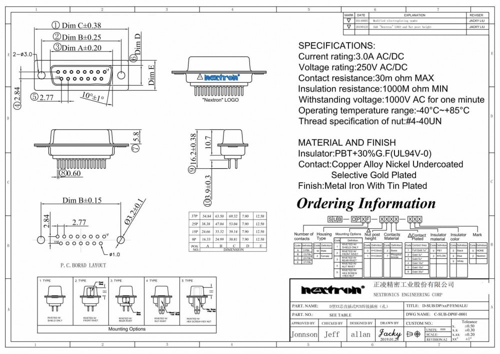 SUB-DPCF-5171-092 technical document page 1