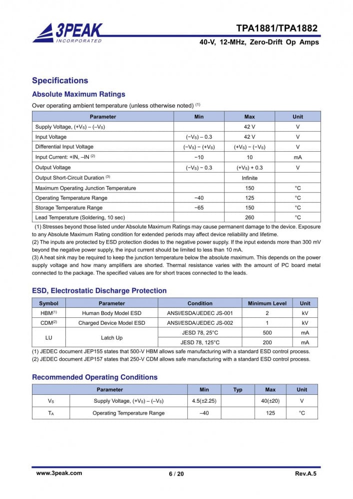 TPA1882-SR datasheet page 6