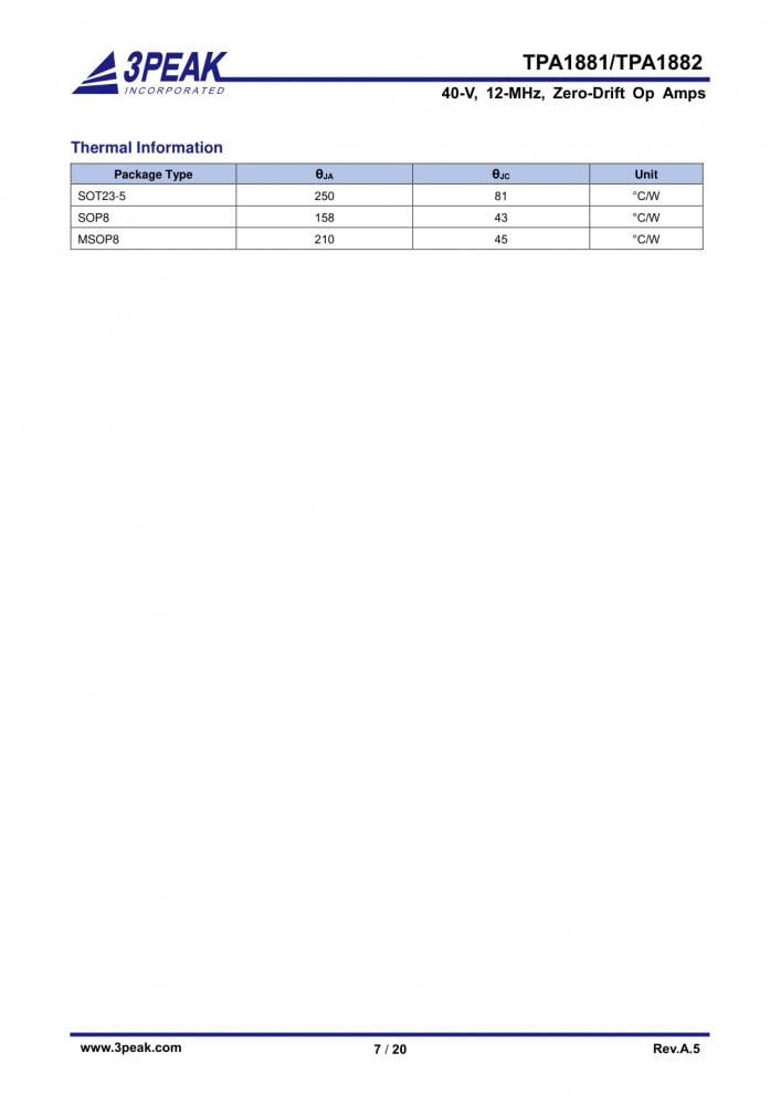 TPA1882-SR datasheet page 7