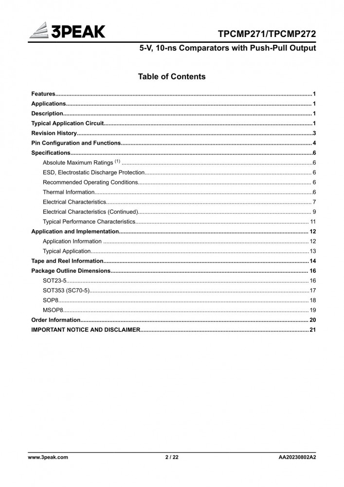 TPCMP271 datasheet page 2