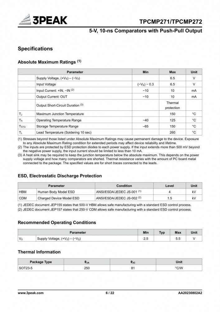 TPCMP271 datasheet page 6
