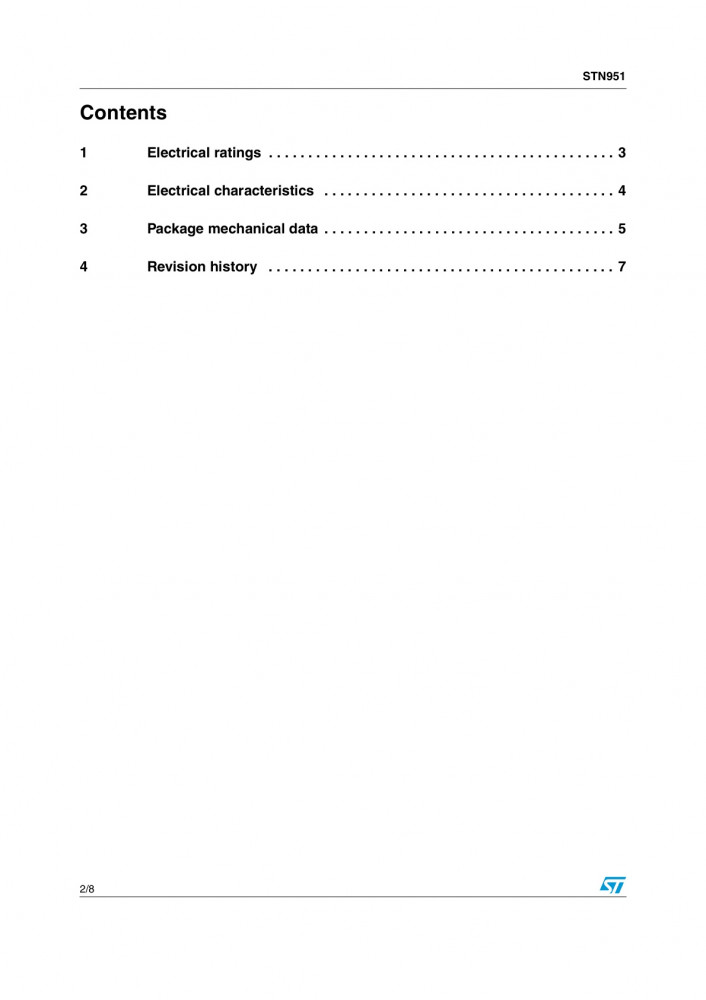 STN951 datasheet page 2