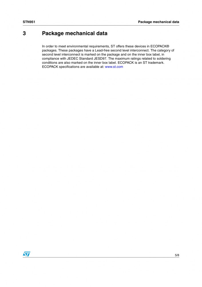 STN951 datasheet page 5