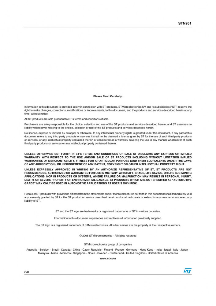 STN951 datasheet page 8