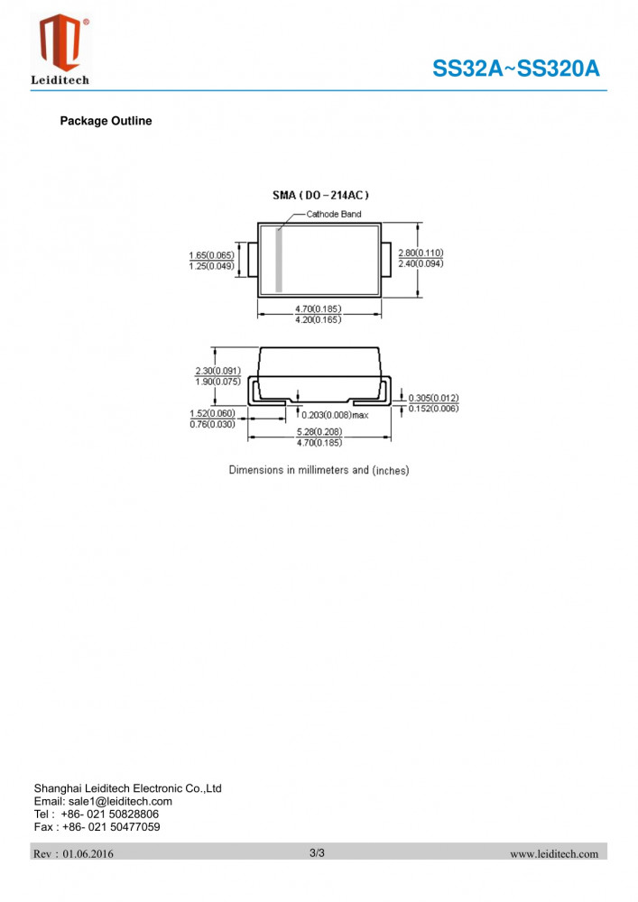 Leiditech SS34A datasheet page 3