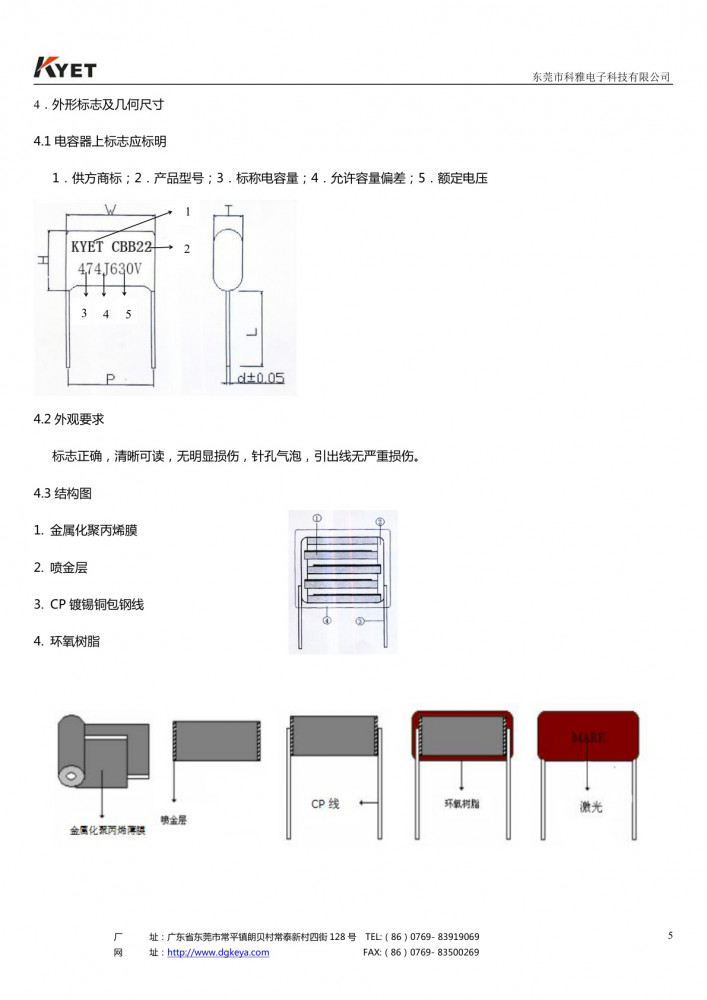 KYET KP225J2G2003 specification page 5