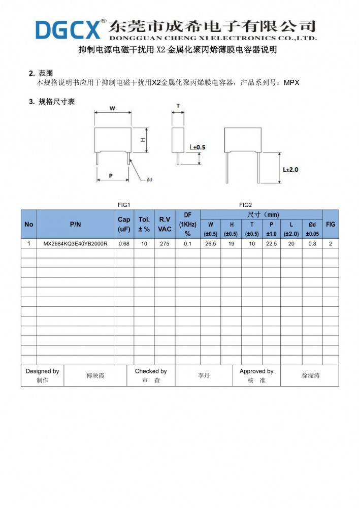DGCX product specification page 5
