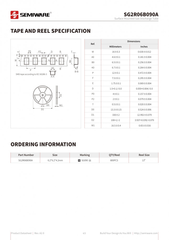 SG2R06B090A technical document page 4
