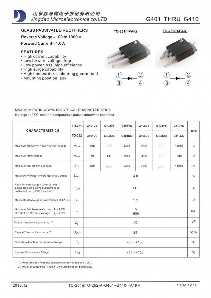 G402DS datasheet page 1